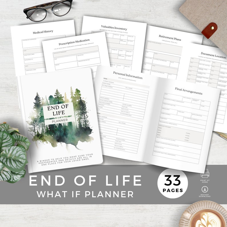 What If Binder Printable, End of Life Planner, in Case of Emergency ...