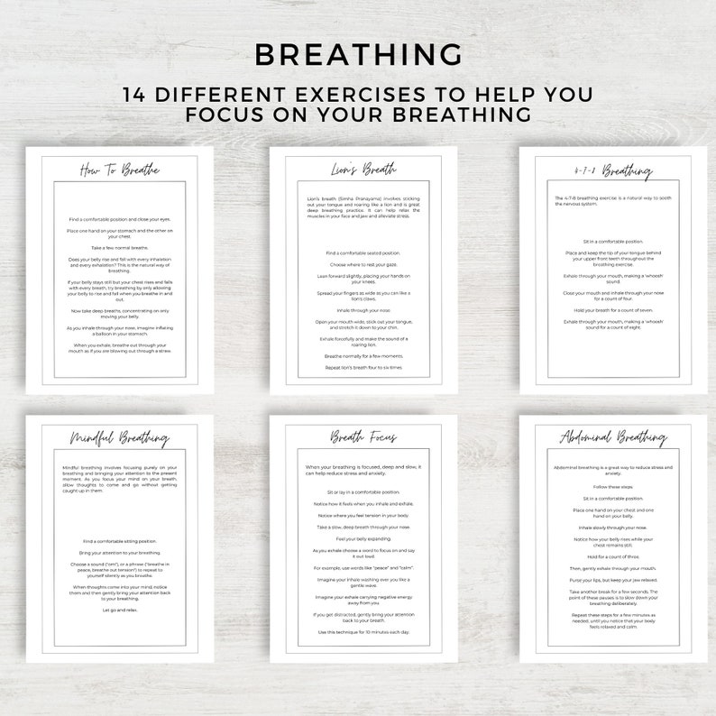 Meditation Journal, Printable & Digital, Daily Practice Workbook ...