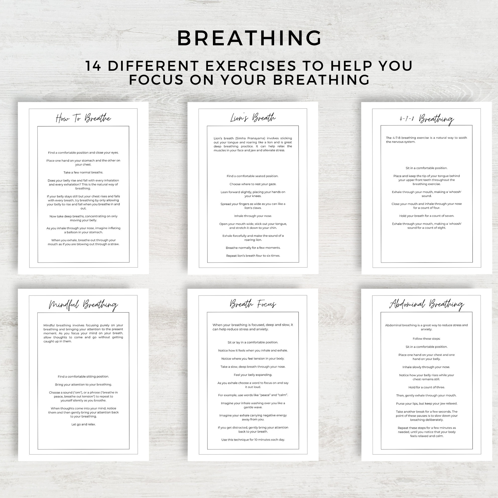 Meditation Journal, Printable & Digital, Daily Practice Workbook ...