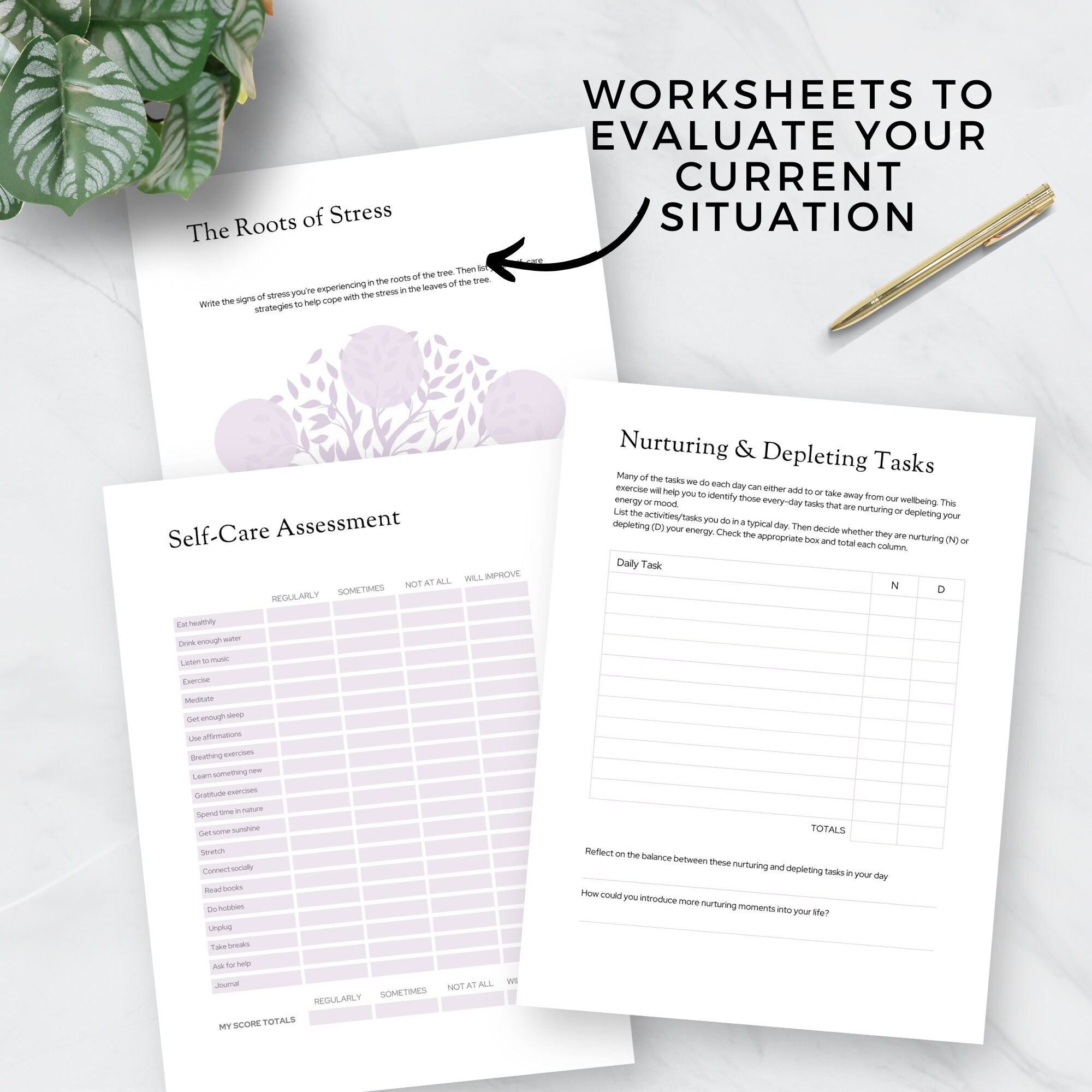 Menopause Self Care Workbook, Printable PDF, Self-care Ideas, Routines ...