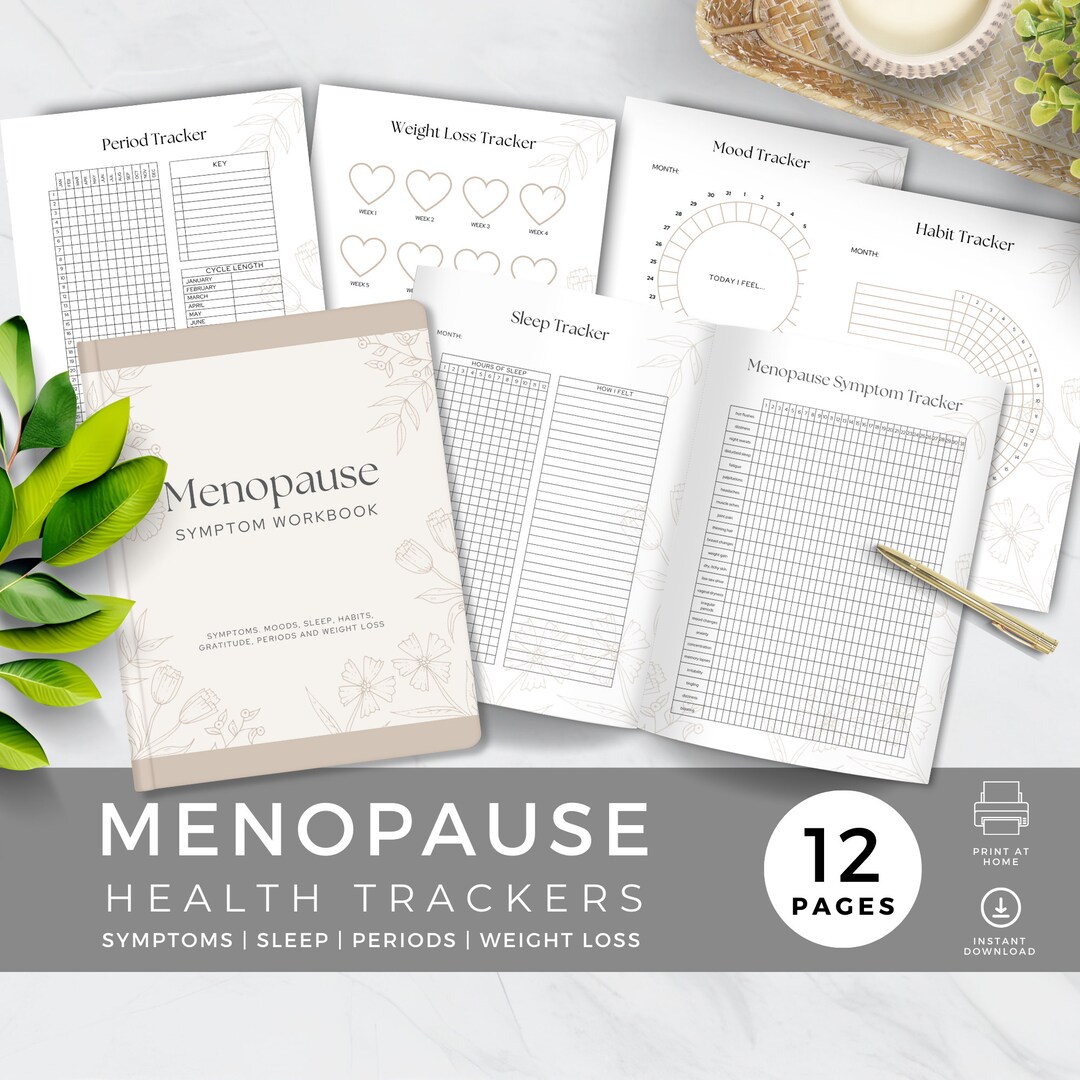Health Trackers for Menopause, Symptoms and Sleep Log, Mood and ...