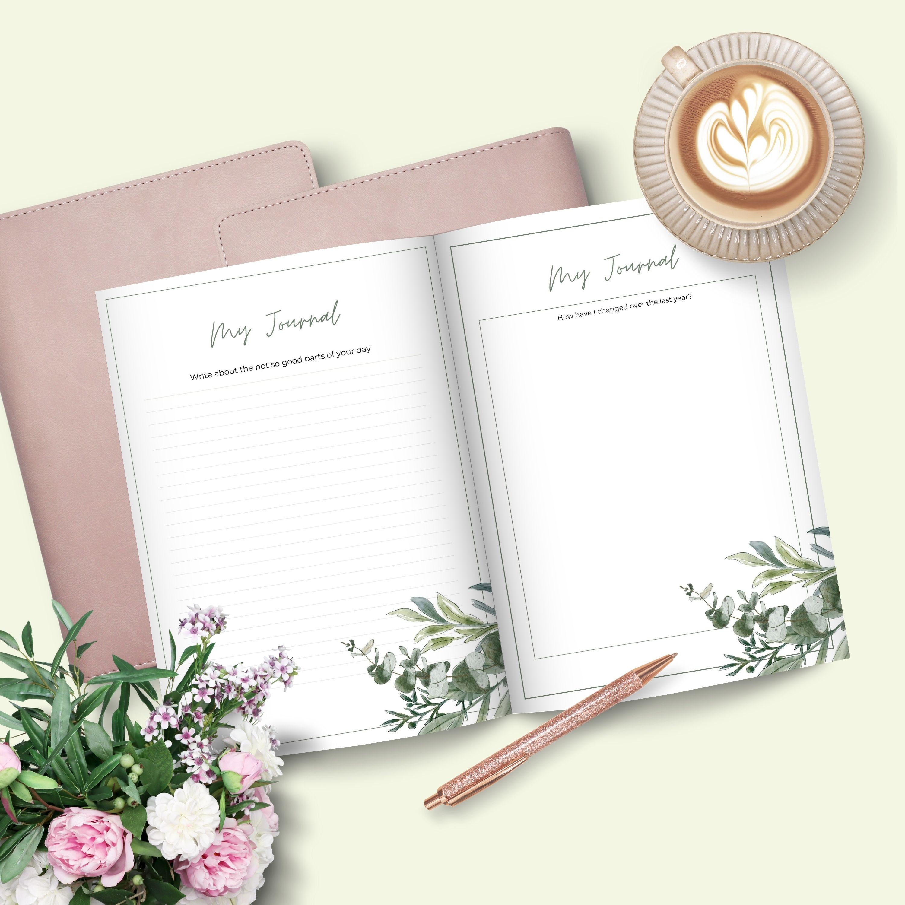 Self Care Journal, Printable, Daily Journaling, Self-care Prompts ...