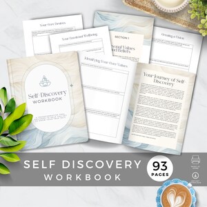 Self-discovery Worksheets for Personal Growth & Development, Guided ...