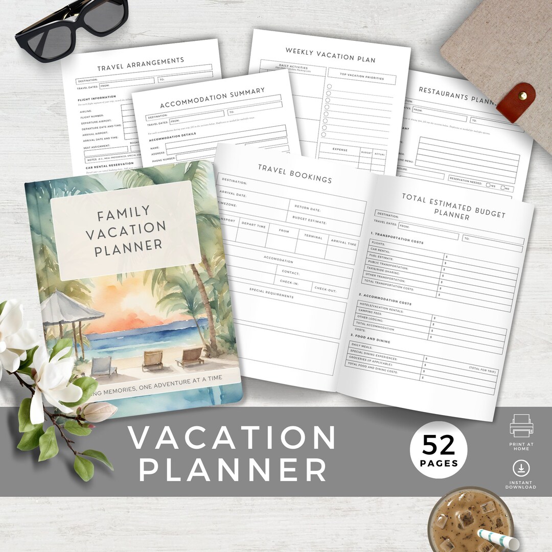 Family Vacation Planner, Budget Tracker, Beach Holiday Organizer ...