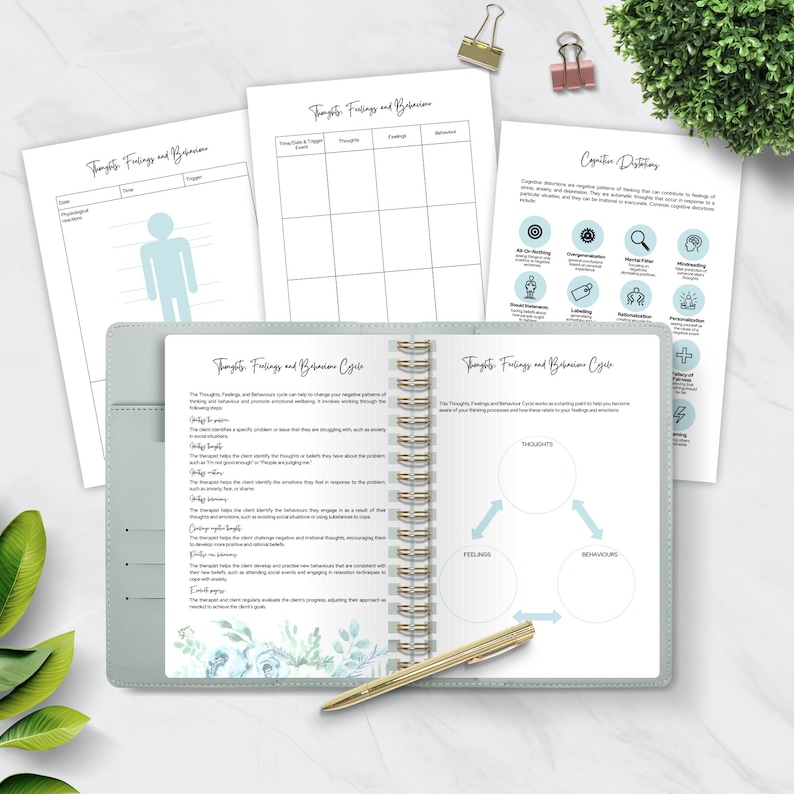 Menopause Positive Mindset Workbook, Cognitive Behavioral Therapy CBT ...