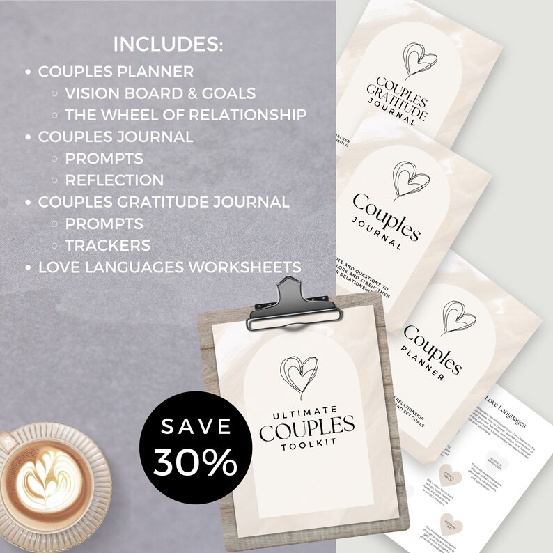 Couples Worksheets Relationship Goals Planner Gratitude - Etsy