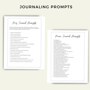 Self Care Workbook With Journaling Prompts, Daily Wellbeing Planner ...