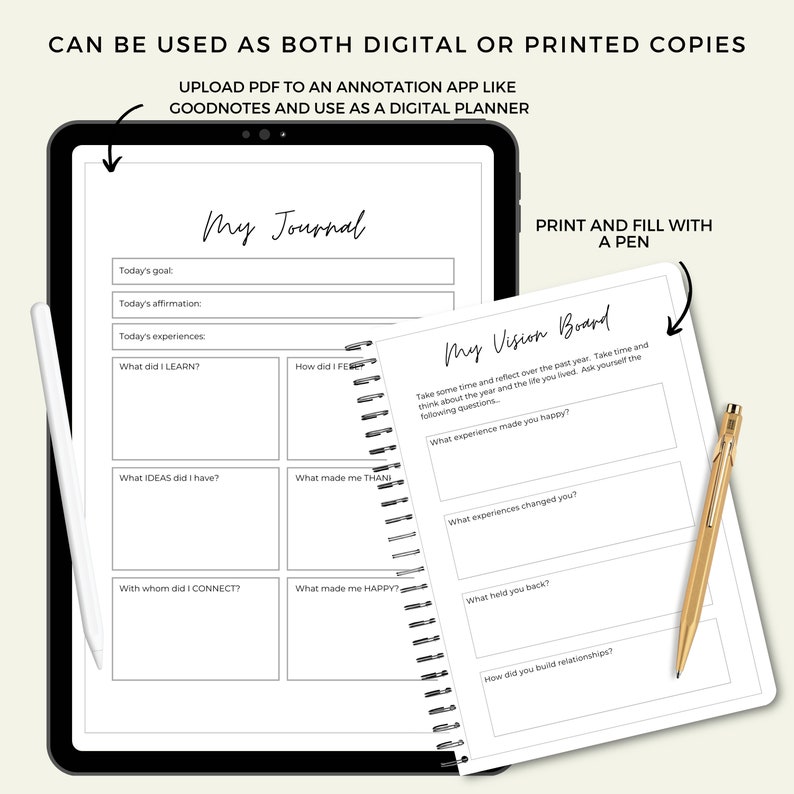 Self Care Workbook With Journaling Prompts, Daily Wellbeing Planner ...