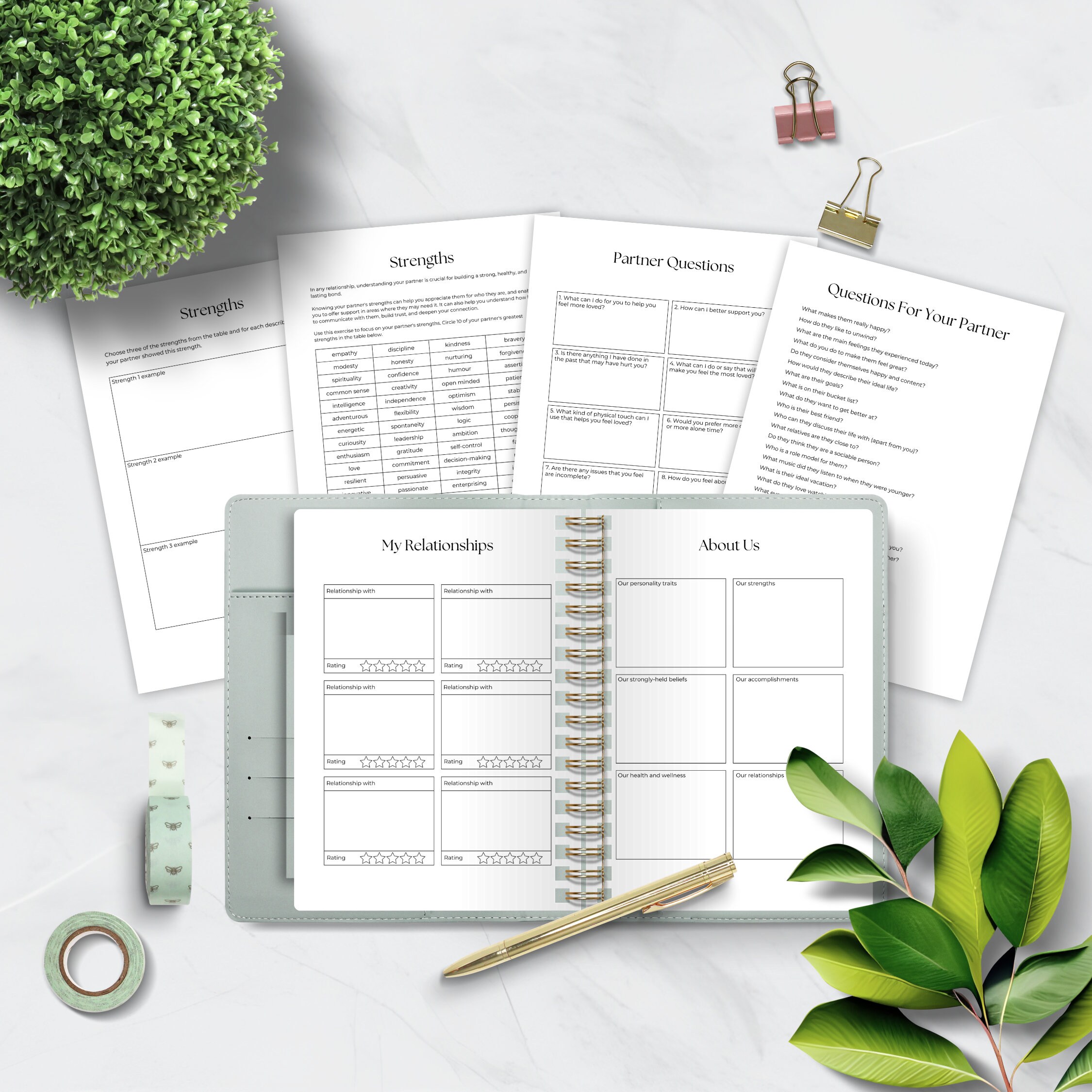 Couples Planner, Relationship Goals Journal, Date Night Activity ...