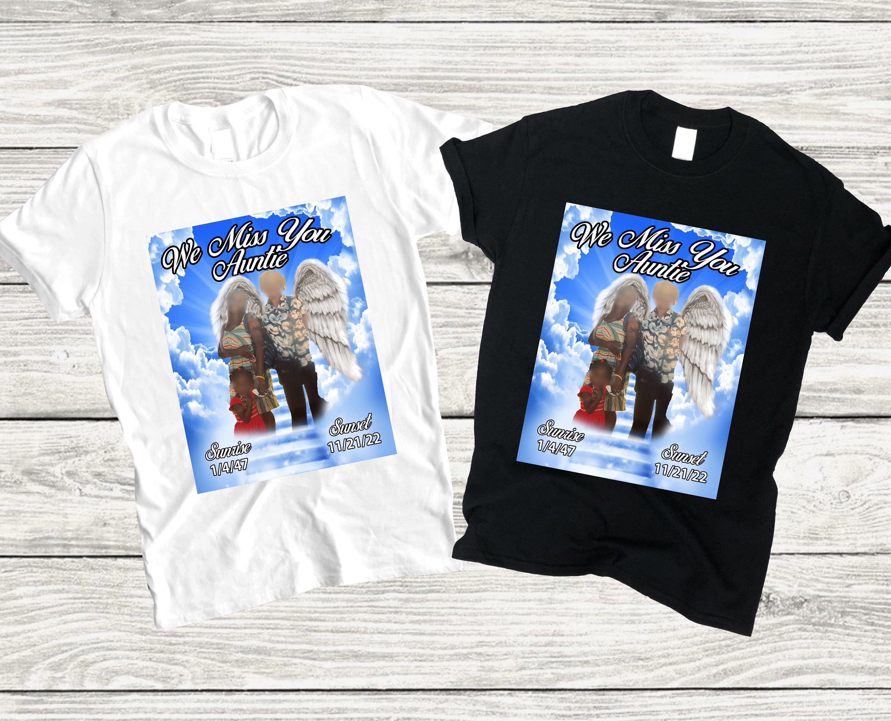 In Loving Memory T-shirt, Custom Funeral Shirt, Personalized Memorial T ...