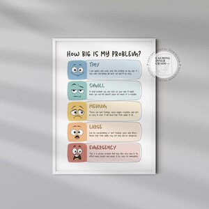How Big is My Problem Poster, Zones of Regulation, Size of the Problem ...