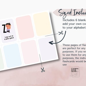 26 Coping Skills Alphabet Printable Flashcards for Kids & Teens, Self ...