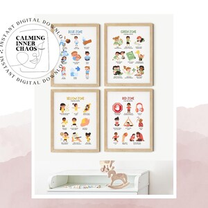 Self-regulation Zones Coping Skills Poster, Coping Strategies Printable ...