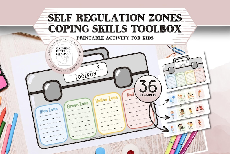 Zones Regulation Toolbox Zones Kids Coping Skills Toolbox Play - Etsy