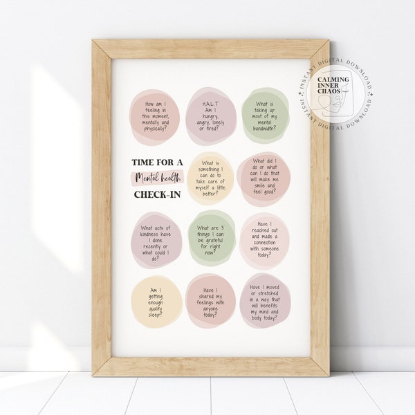 Coping Skills Printable Poster for Kids, Grounding Skills Poster, Self ...