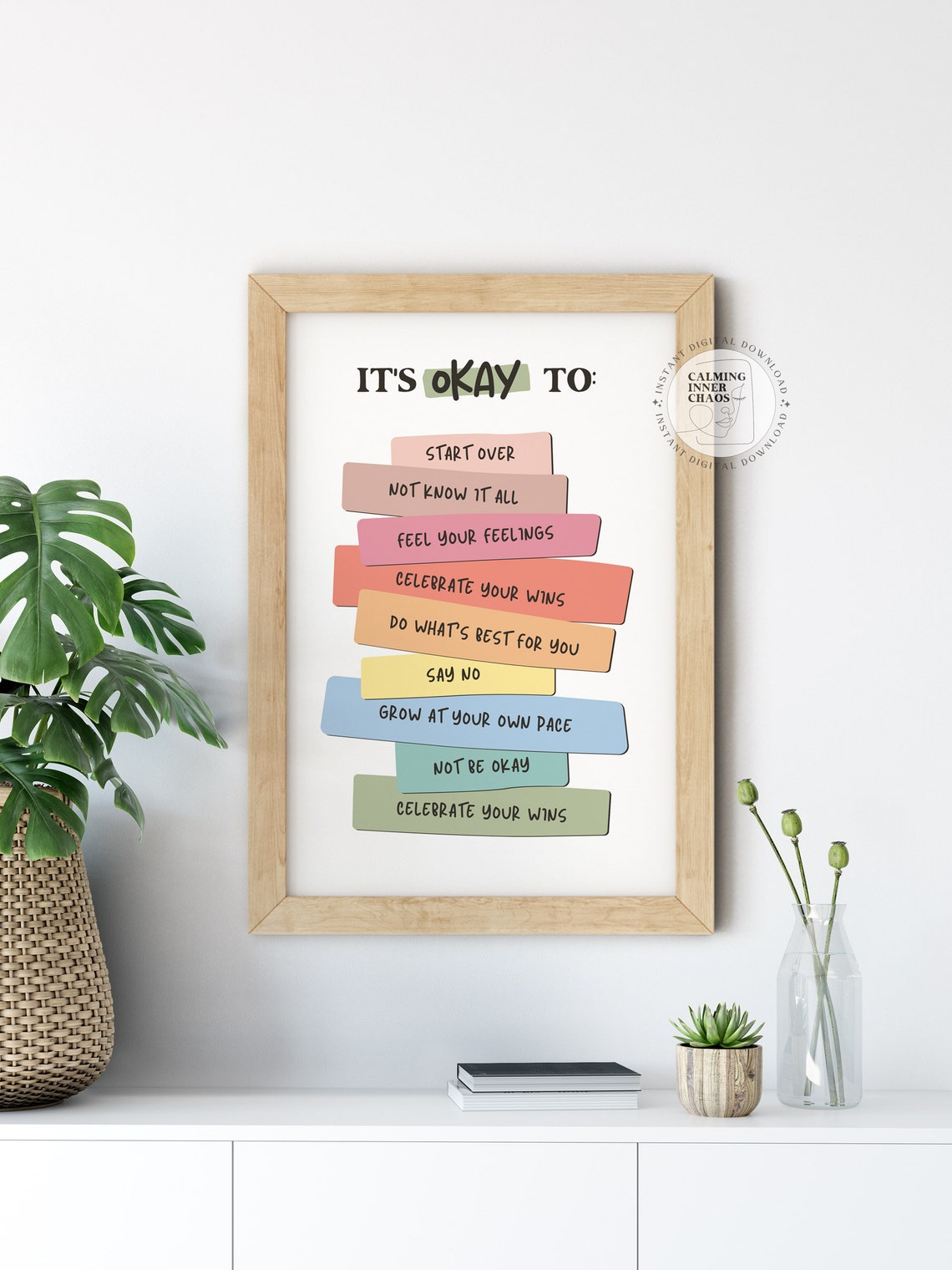 It's Okay to Poster, Feelings Poster, It's Ok to Printable for Kids ...