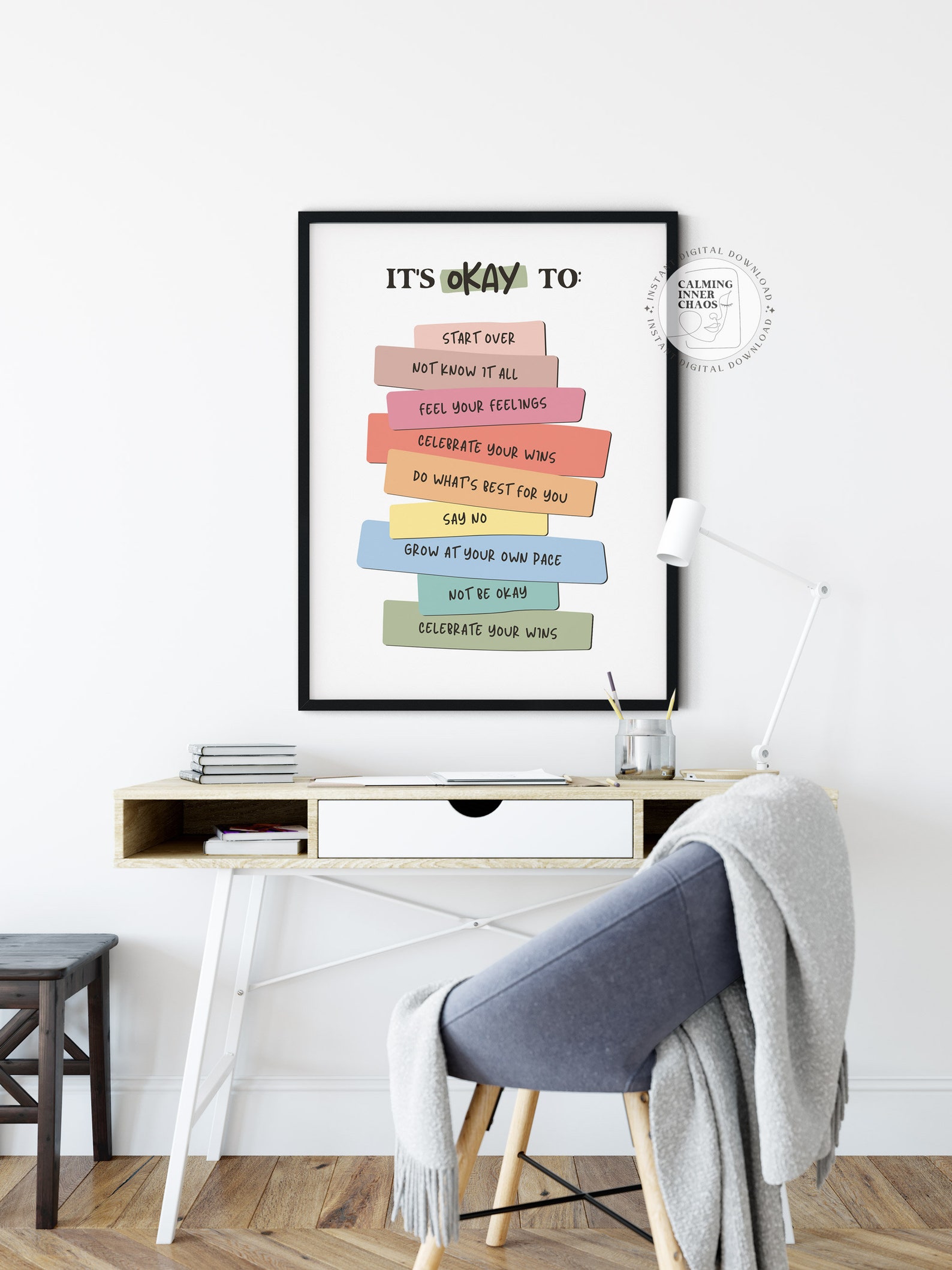 It's Okay to Poster, Feelings Poster, It's Ok to Printable for Kids ...
