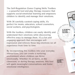 Zones Regulation Toolbox Zones Kids Coping Skills Toolbox Play Therapy ...