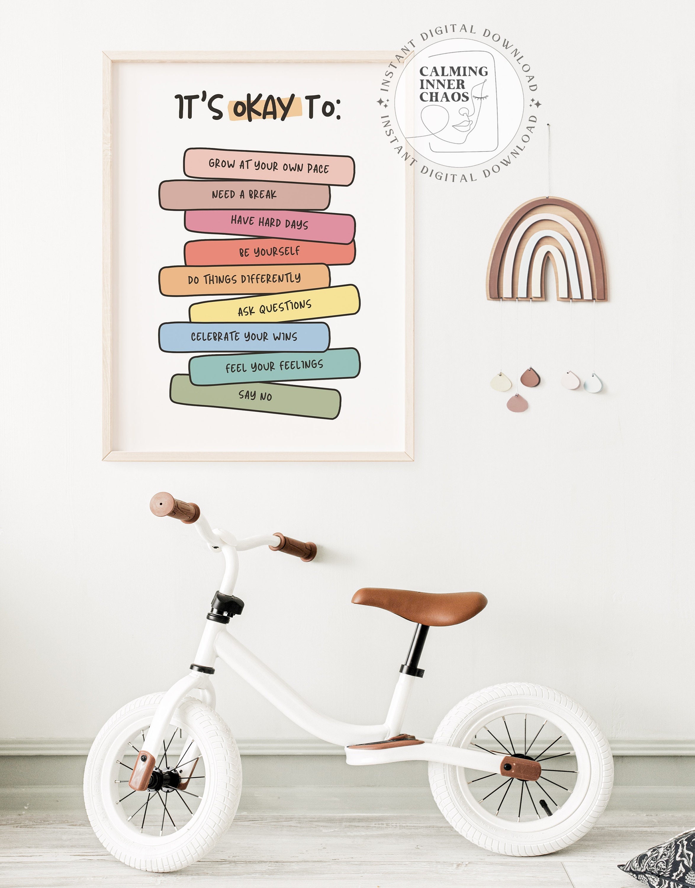 It's Okay to Poster, Feelings Poster, It's Ok to Printable for Kids ...