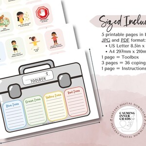 Zones Regulation Toolbox Zones Kids Coping Skills Toolbox Play Therapy ...