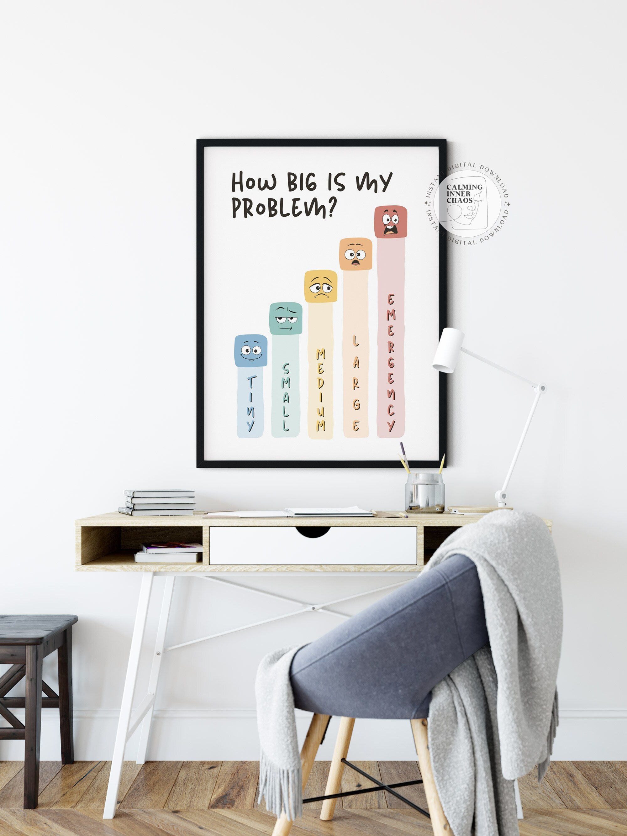 How Big is My Problem Poster, Zones of Regulation, Size of the Problem ...