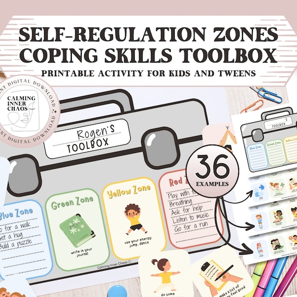 Zones of Regulation Toolbox - Etsy