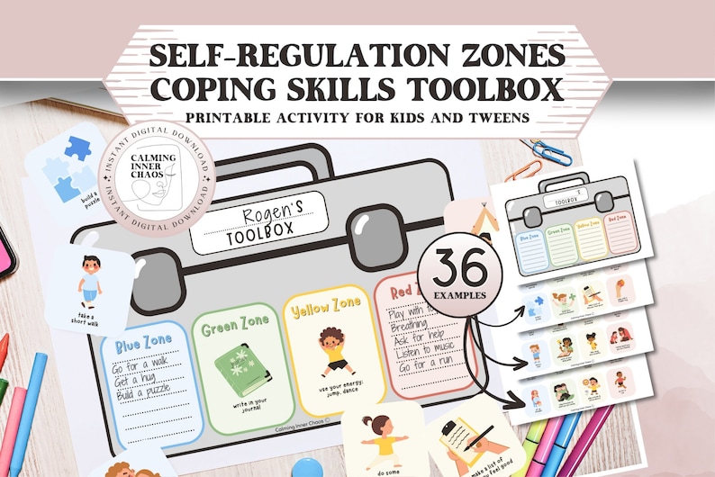 Zones Regulation Toolbox Zones Kids Coping Skills Toolbox Play Therapy ...