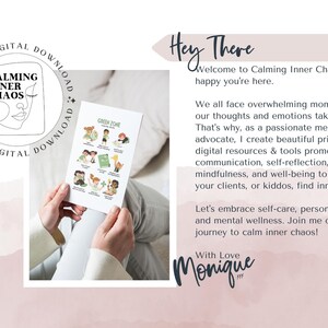 Self-regulation Zones Coping Skills Poster, Coping Strategies Printable ...