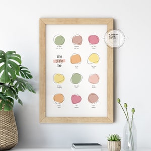 It's Okay to Poster, Feelings Poster, It's Ok to Printable, Therapy ...