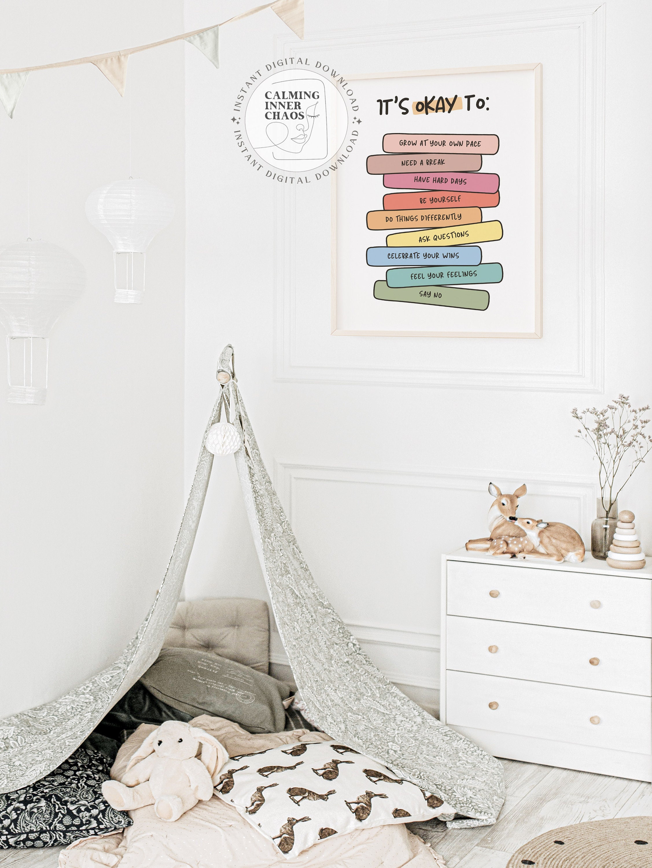 It's Okay to Poster, Feelings Poster, It's Ok to Printable for Kids ...