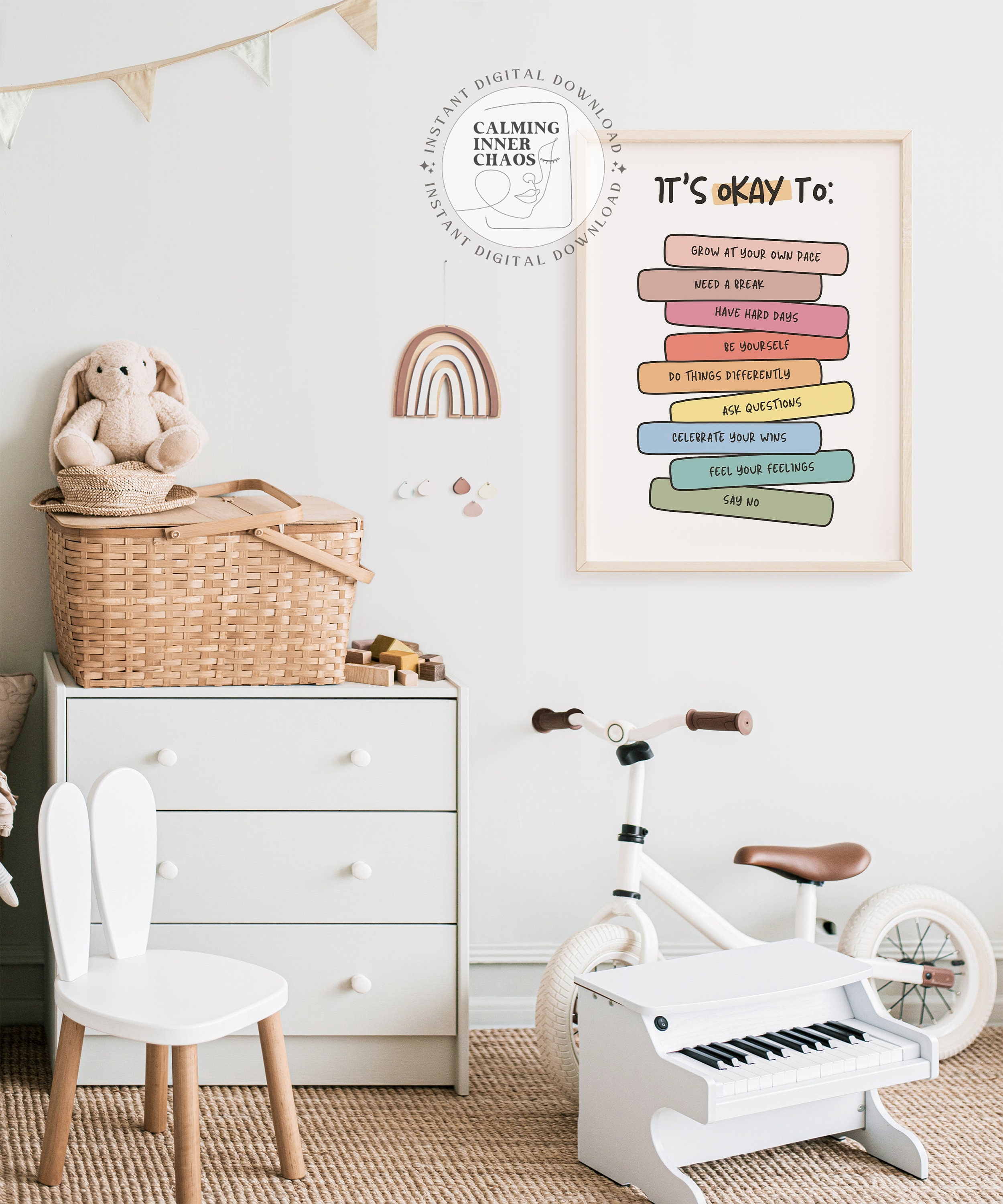 It's Okay to Poster, Feelings Poster, It's Ok to Printable for Kids ...