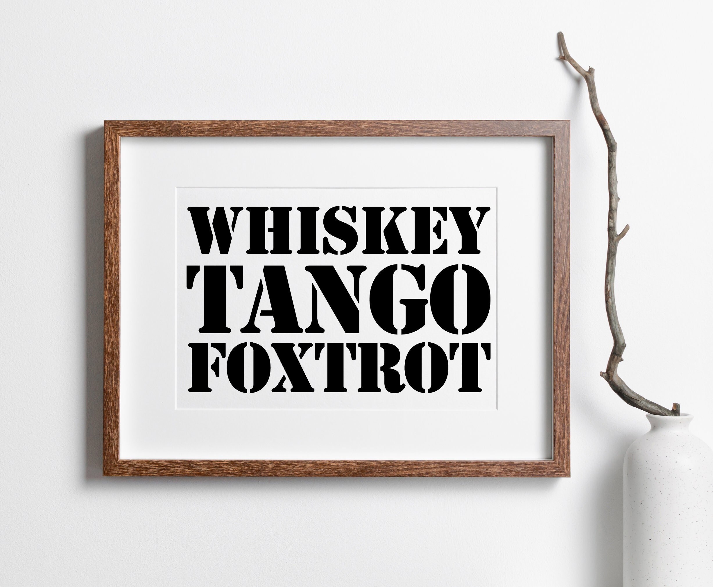 WTF Wall Art Phonetic Alphabet Print Funny Fresh Wall Prints Whiskey ...