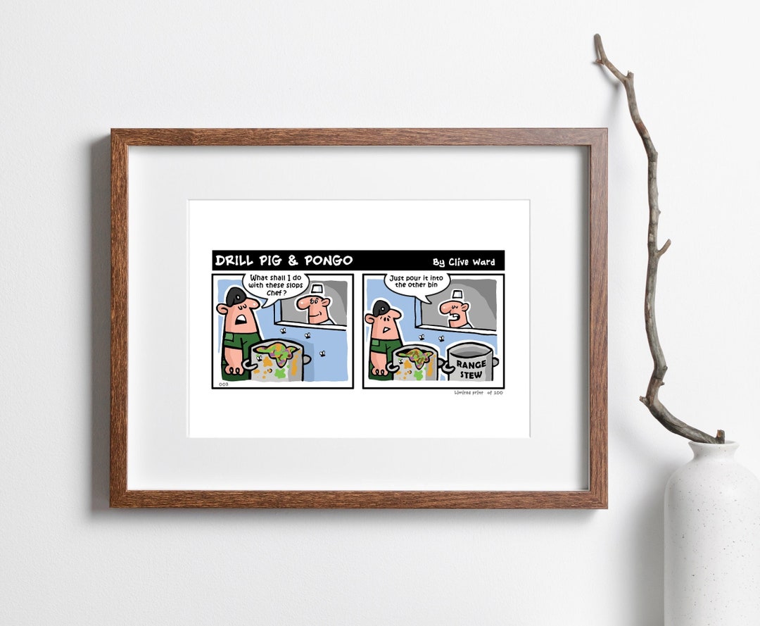 Military Cartoons, Drillpig Version 3 Signed Limited Edition Print 1/ ...