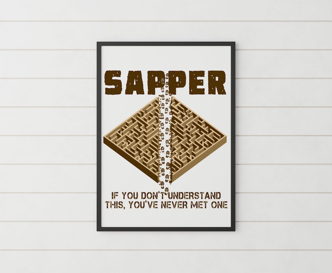 British Army Print, Sapper Wall Art, Veteran Gifts, Military Poster - Etsy