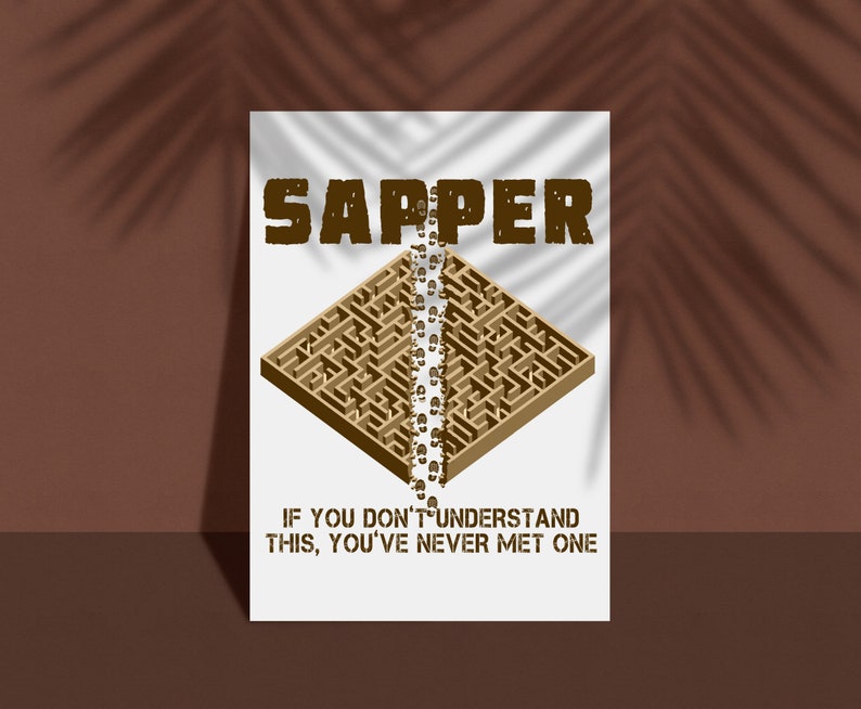 British Army Print Sapper Wall Art Veteran Gifts Military - Etsy