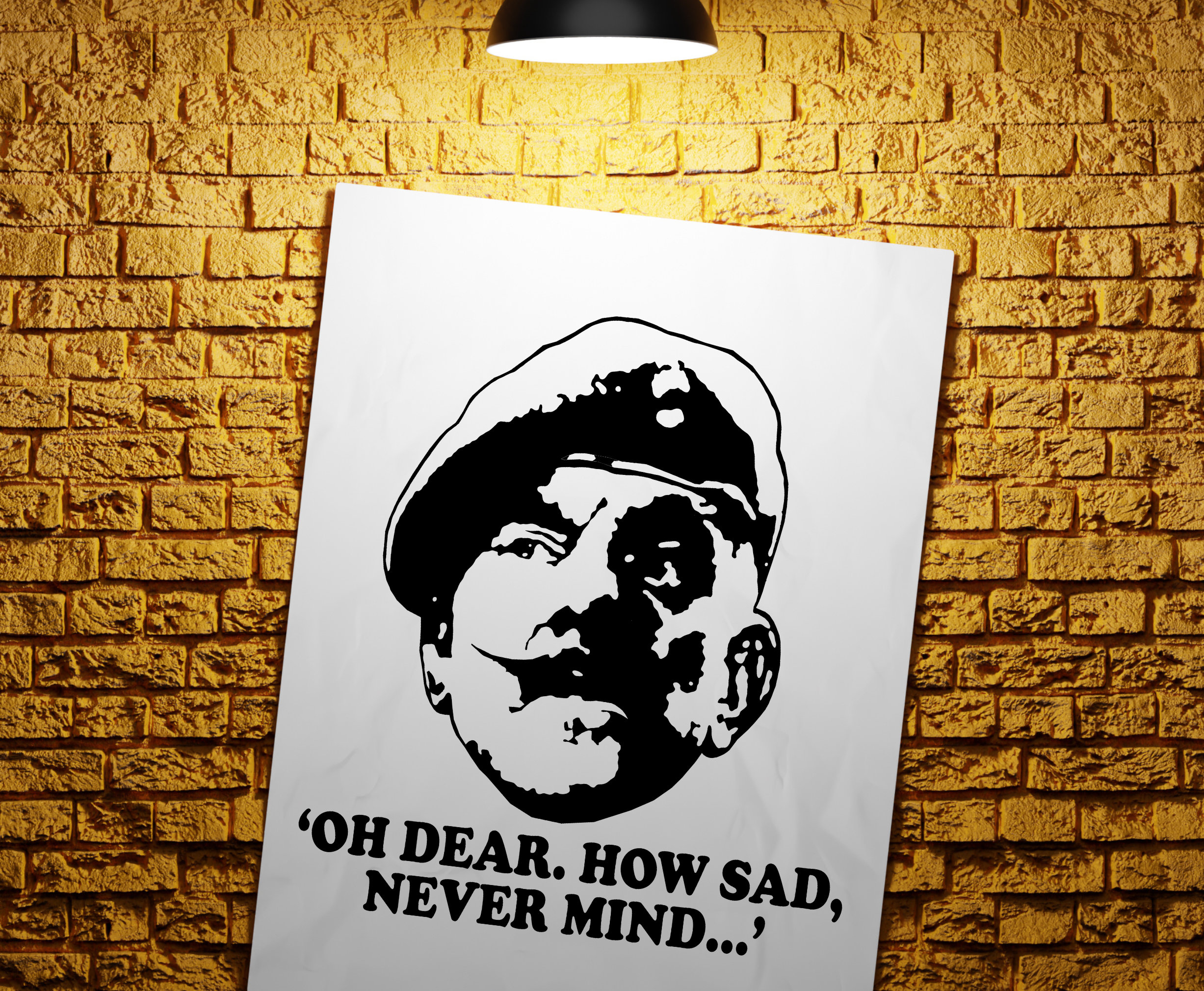 Windsor Davies Print Windsor Davies Wall Art Oh Dear How Sad - Etsy