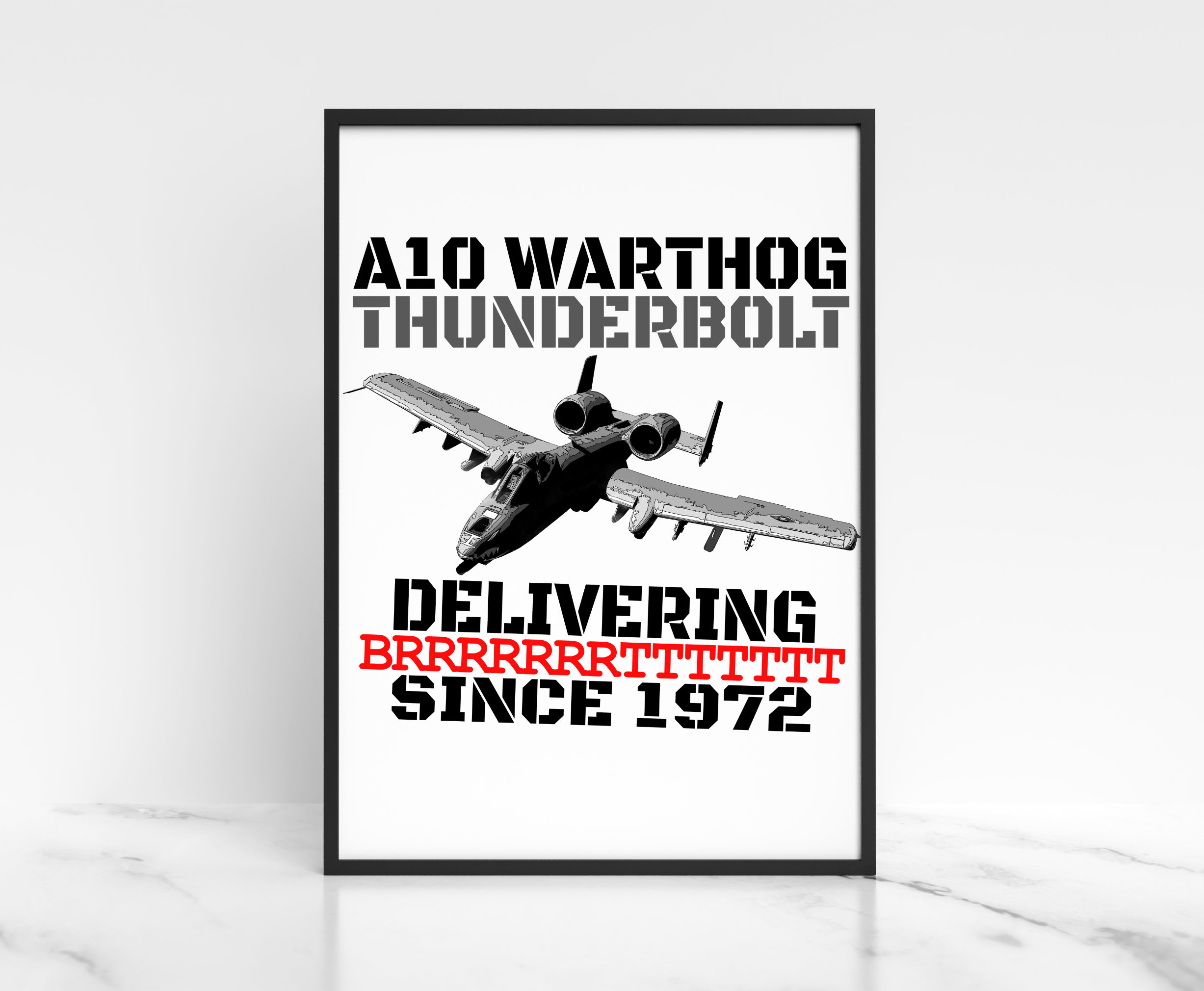 A10 Thunderbolt, A10 Warthog Prints, Aviation Wall Art, Military ...