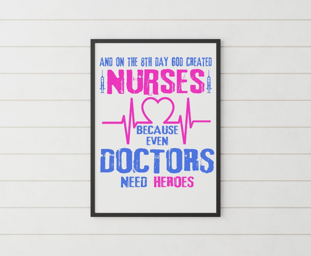 Nurse Wall Print, Nurses Gifts, Nurses Wall Decal, Nurses Graduation ...