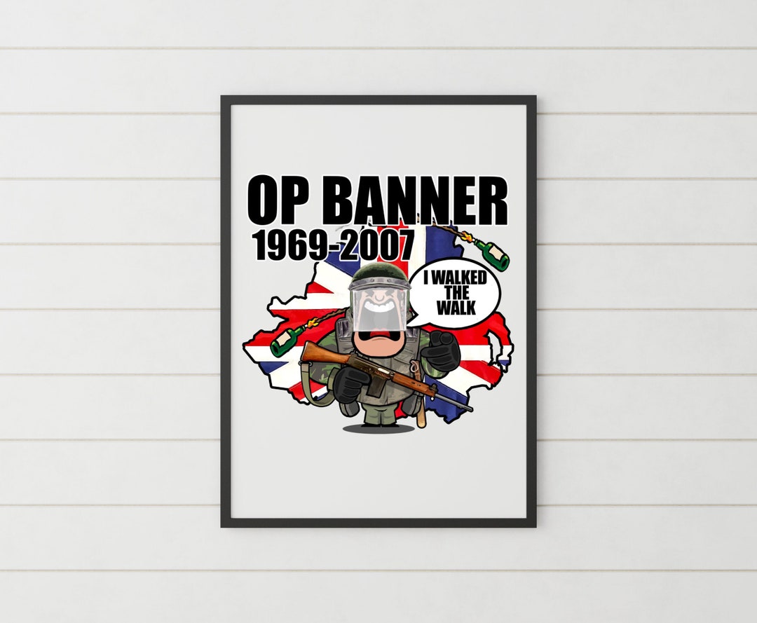 Operation Banner Print, British Veteran Military Wall Art - Etsy UK