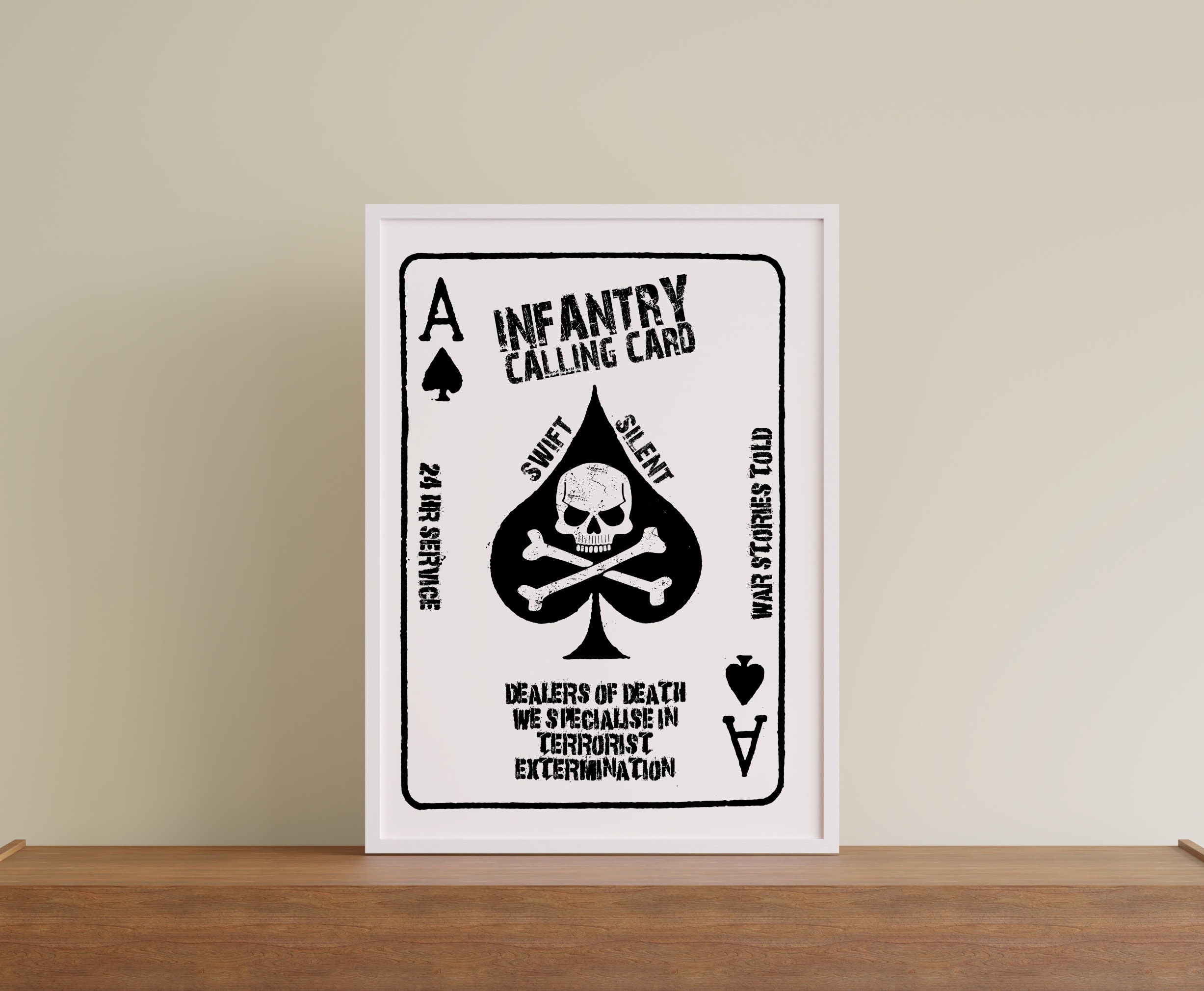 Infantry Print, Calling Card, British Army Prints, Infantry Prints ...