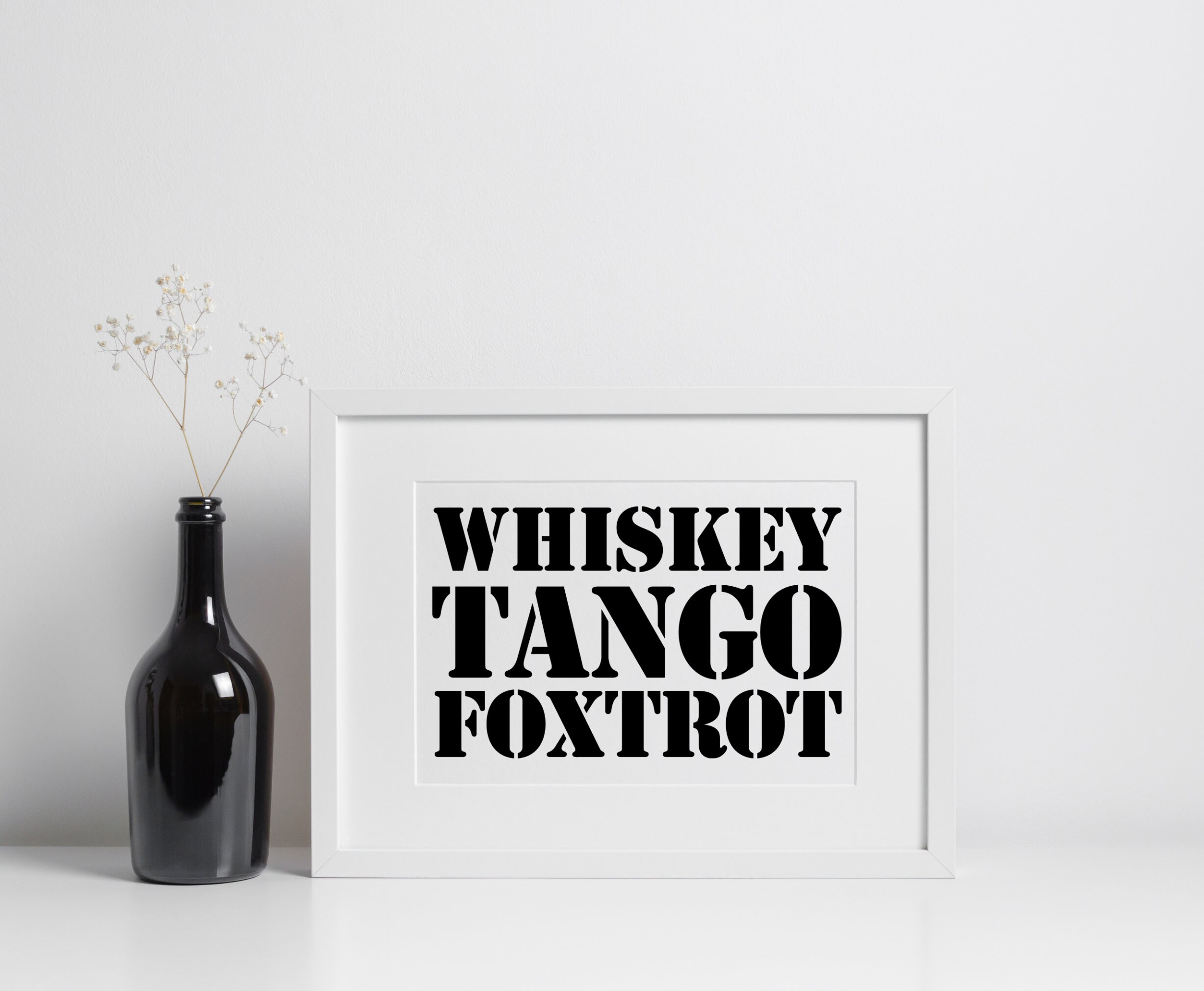 WTF Wall Art Phonetic Alphabet Print Funny Fresh Wall Prints Whiskey ...