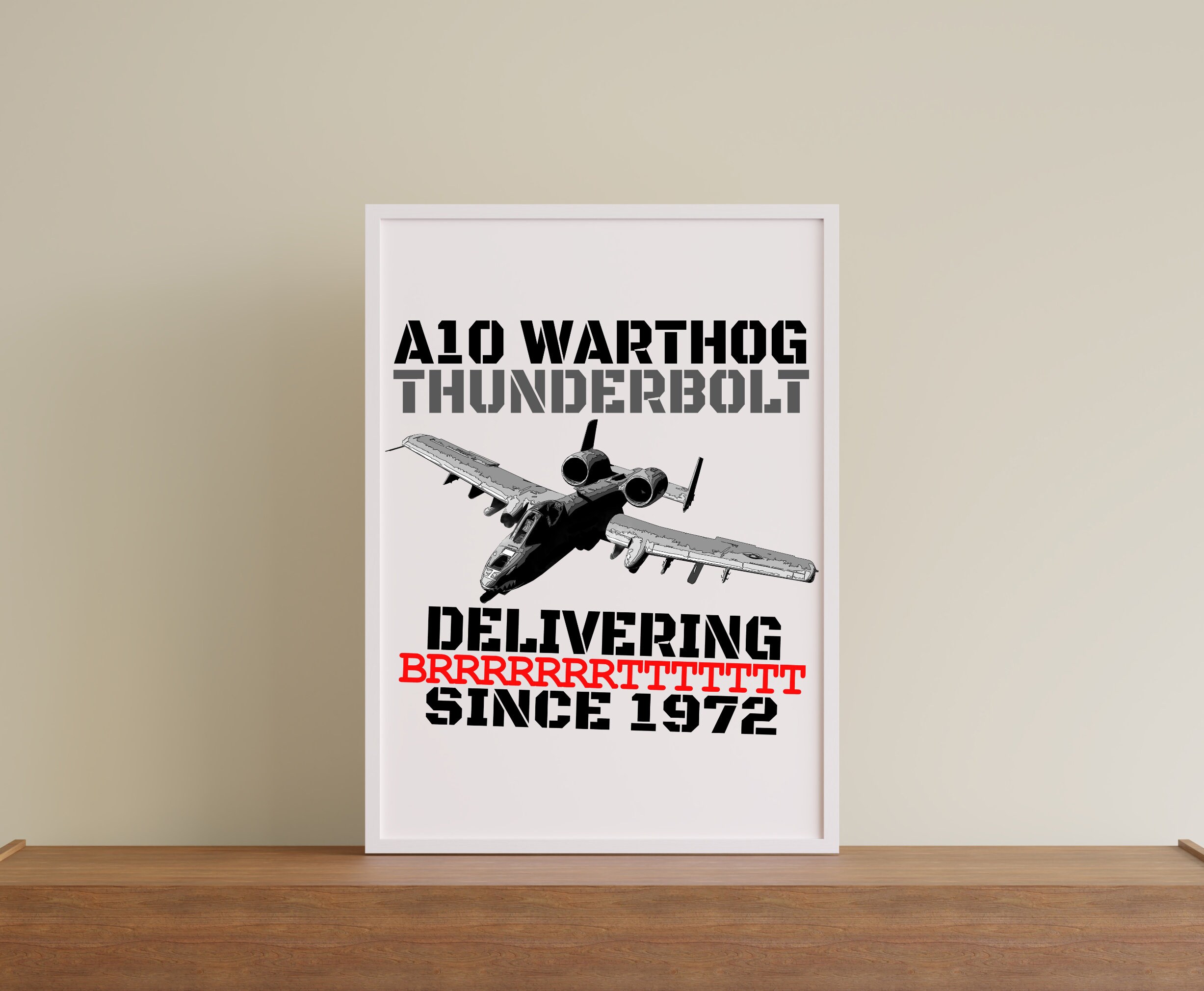 A10 Thunderbolt, A10 Warthog Prints, Aviation Wall Art, Military ...