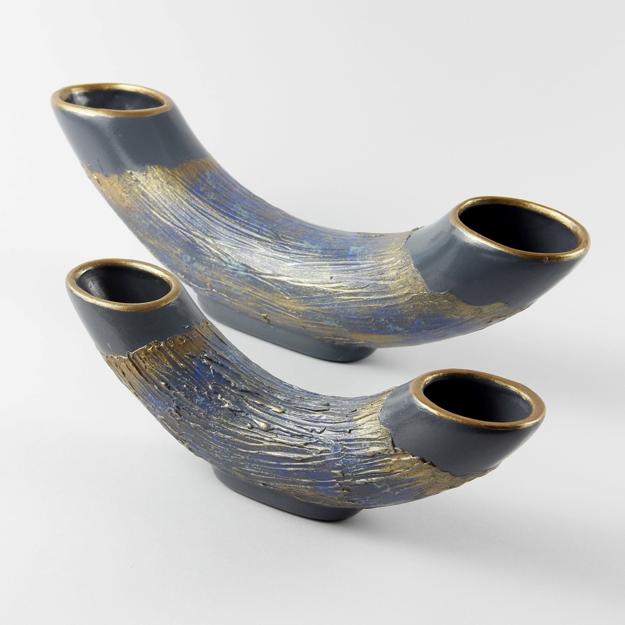 Palladium Tube Vase Set Vase 2 Parts Ceramic Pottery Decorative Vase ...