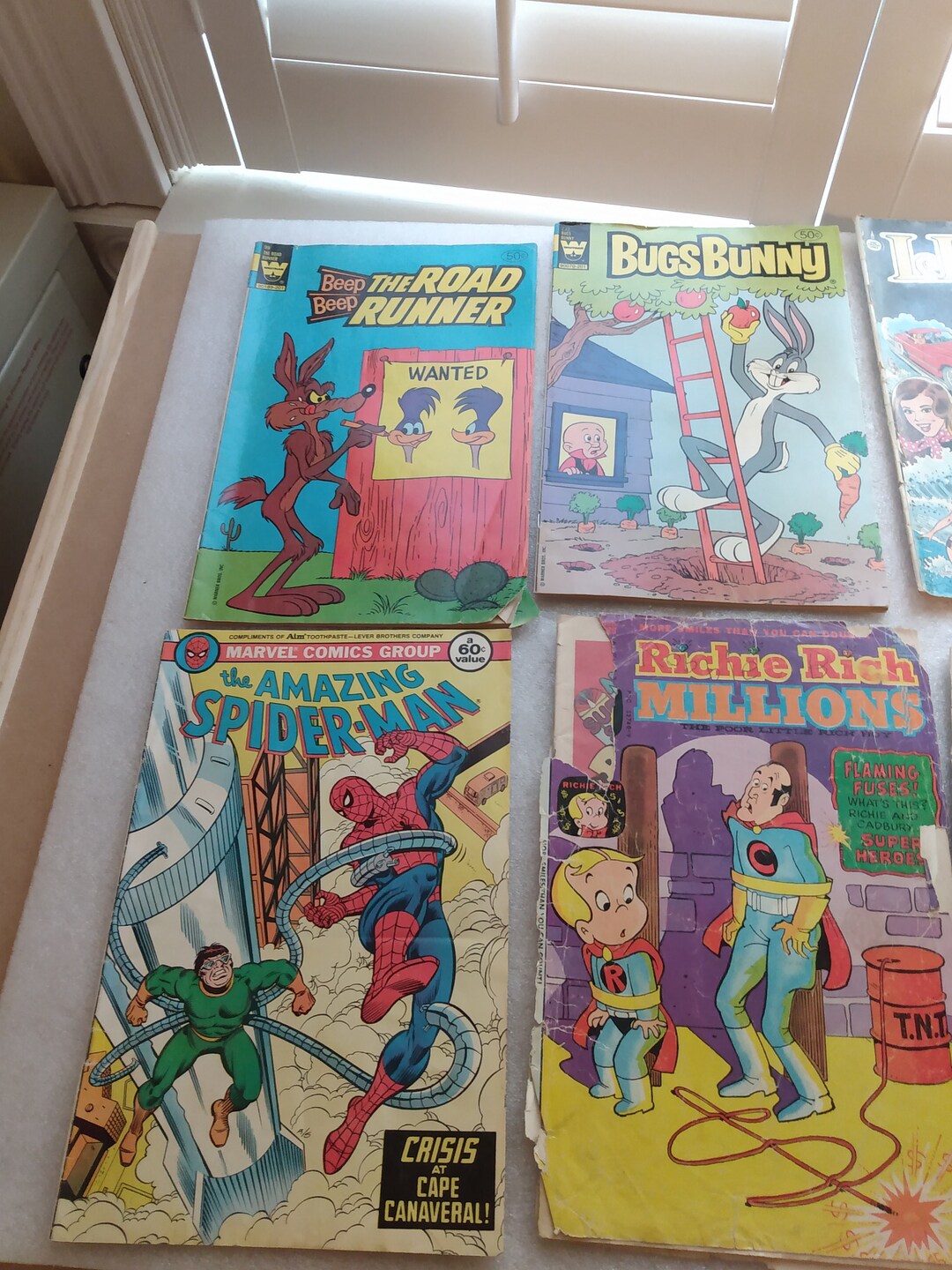 Comic Books Bugs Bunny Road Runner Spiderman Archie Richie - Etsy