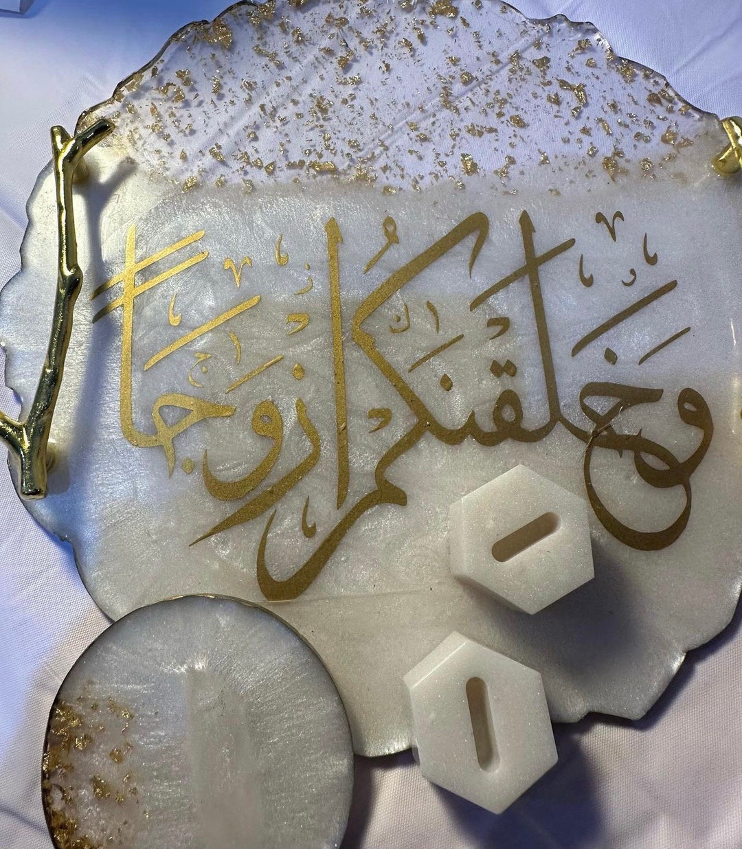 Resin Personalised Wedding Ring Holder - Etsy