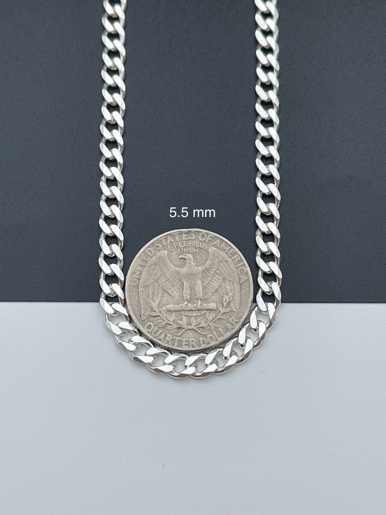 925 Sterling Silver Cuban Link Chains Men's Women's - Etsy