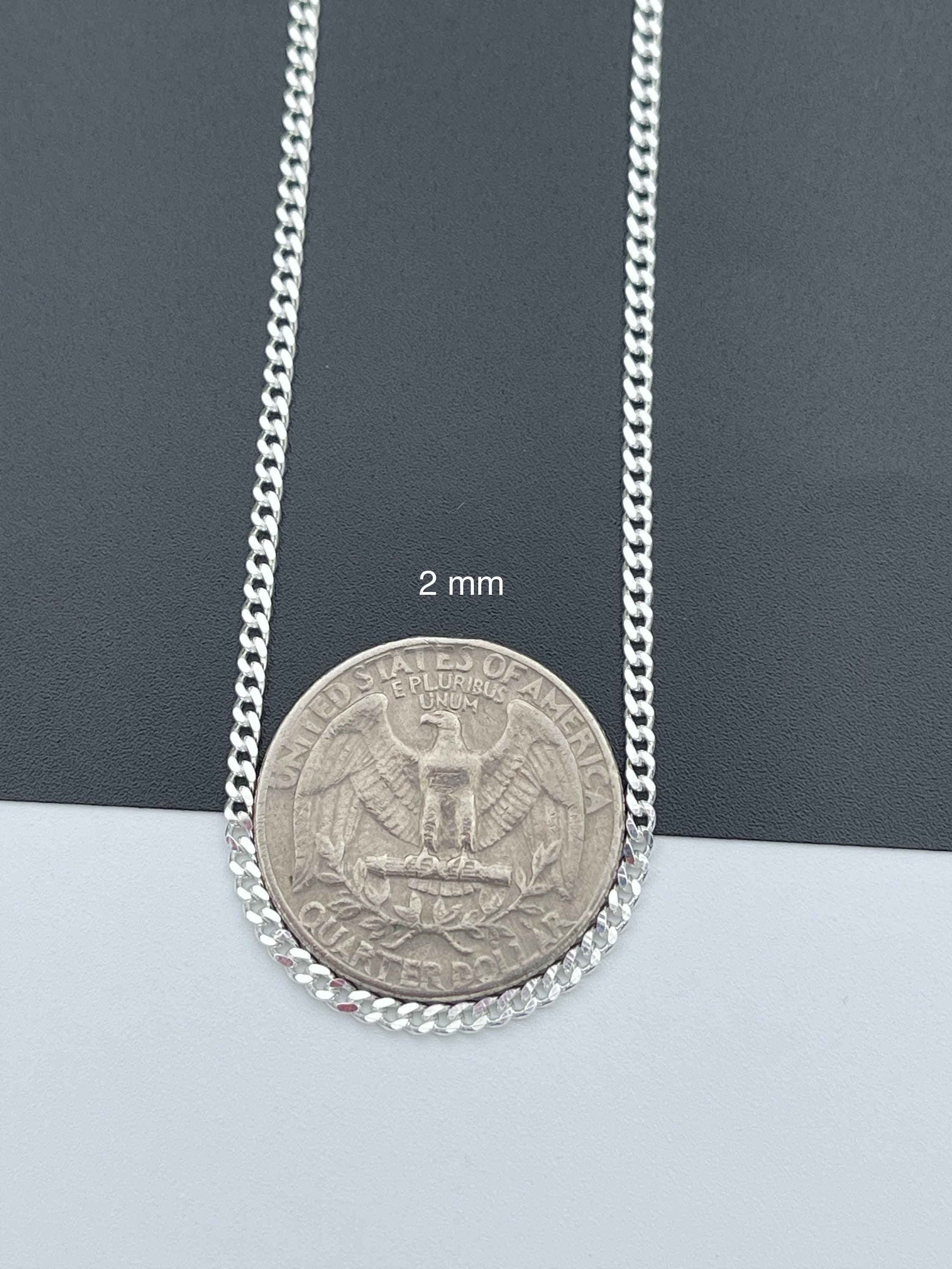 925 Sterling Silver Cuban Link Chains Men's Women's - Etsy UK