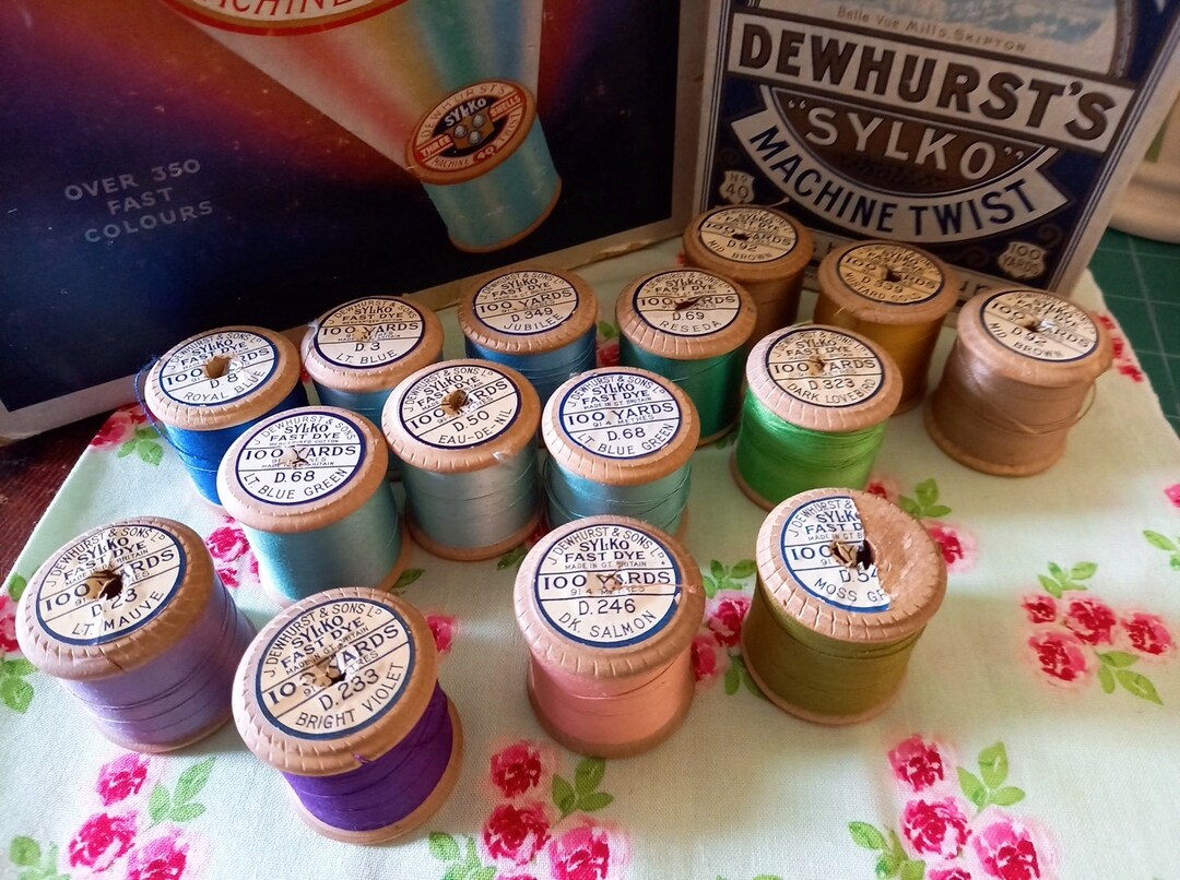 SYLKO Silk Substitute 251 - 500 Thread on Wood Reels - Etsy UK