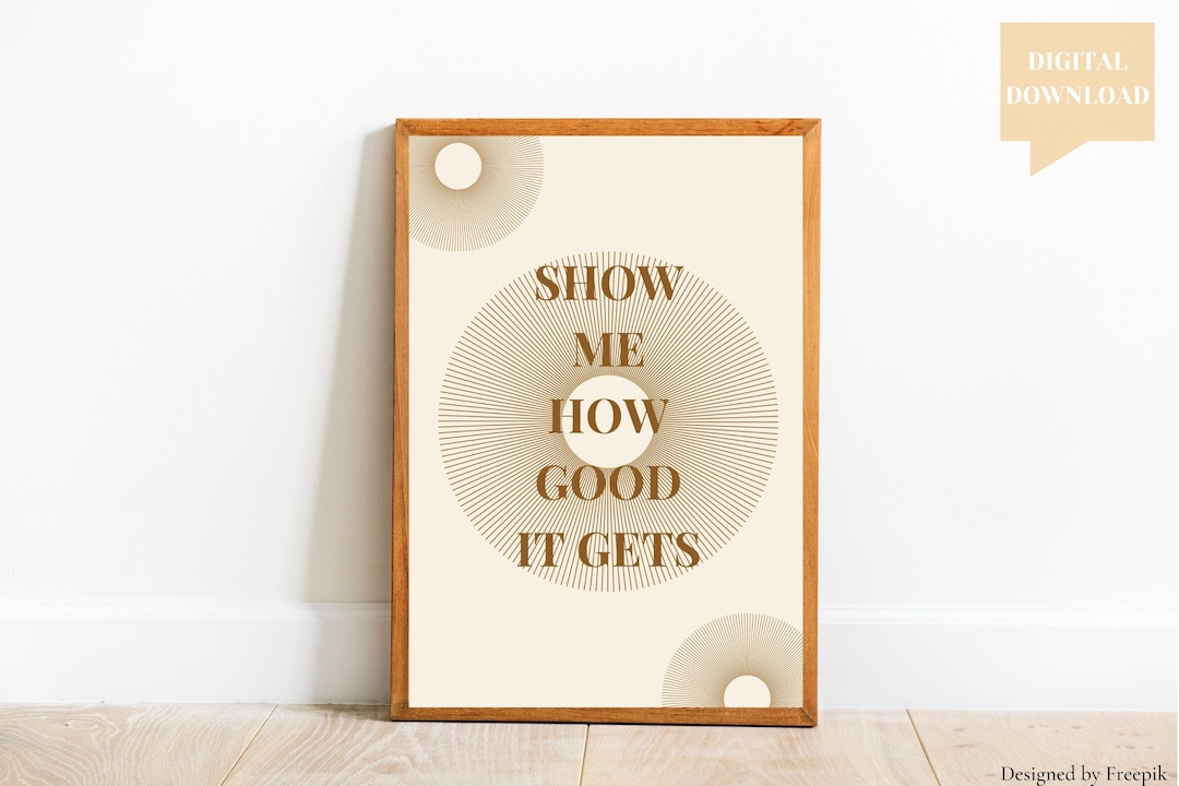 Show Me How Good It Gets Printable, Manifestation Poster, Inspirational ...