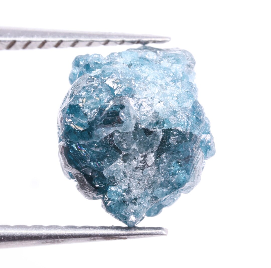 1.70 Ct Rare Blue Rough Diamond, Treated Natural Earth-mined Rustic ...